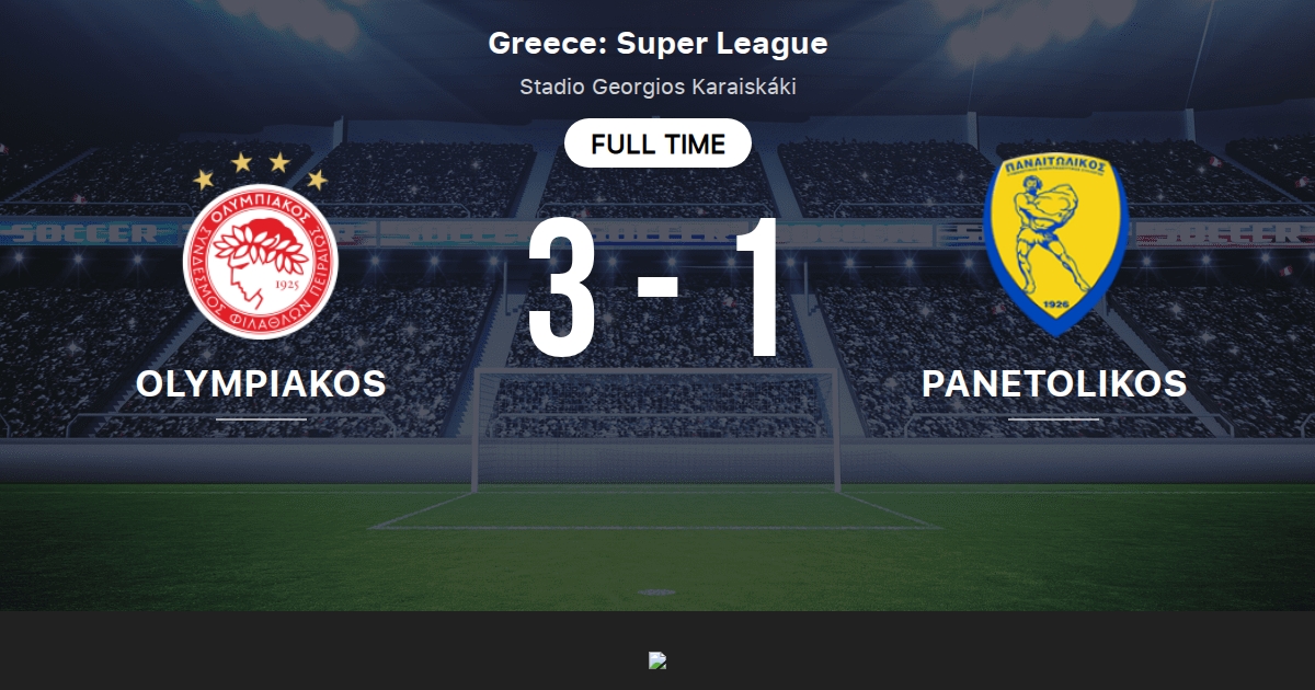 Olympiakos vs Panetolikos: Marcador en vivo, Retransmisión y ...