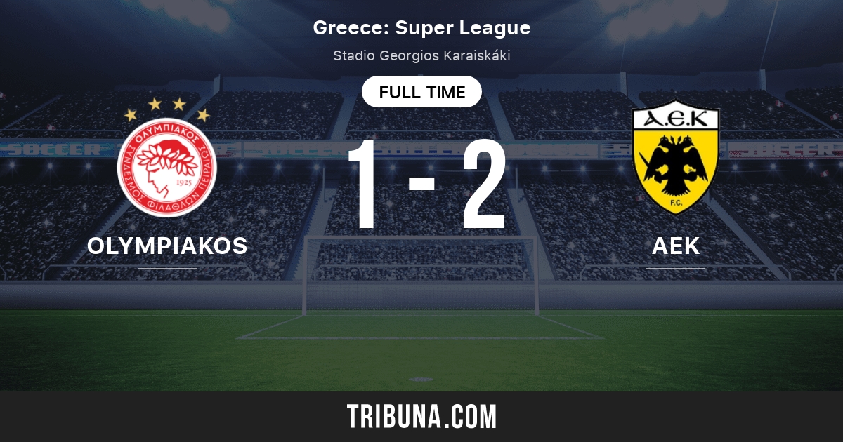 Olympiakos vs AEK: estadísticas del enfrentamiento directo - 1/7/2024 ...