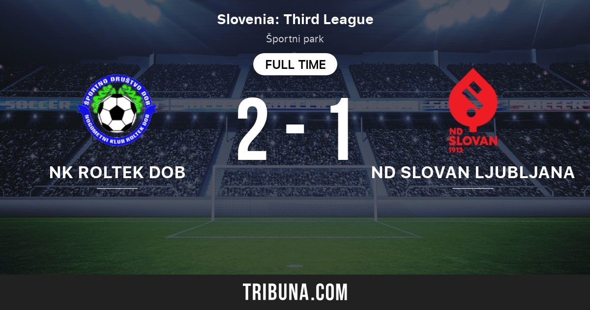 NK Roltek Dob vs ND Slovan Ljubljana: Standings in 3. SNL - 3/9/2024