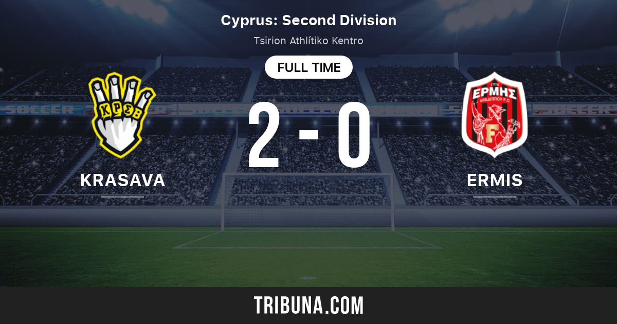 Krasava vs Ermis Aradippou FC: Marcador en vivo, Retransmisión y enfrentamientos directos 10/28 ...