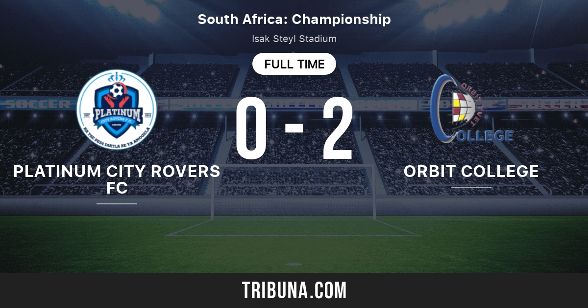 Platinum City Rovers vs Orbit College FC: Head to Head statistics match - 12/16/2023. Tribuna.com
