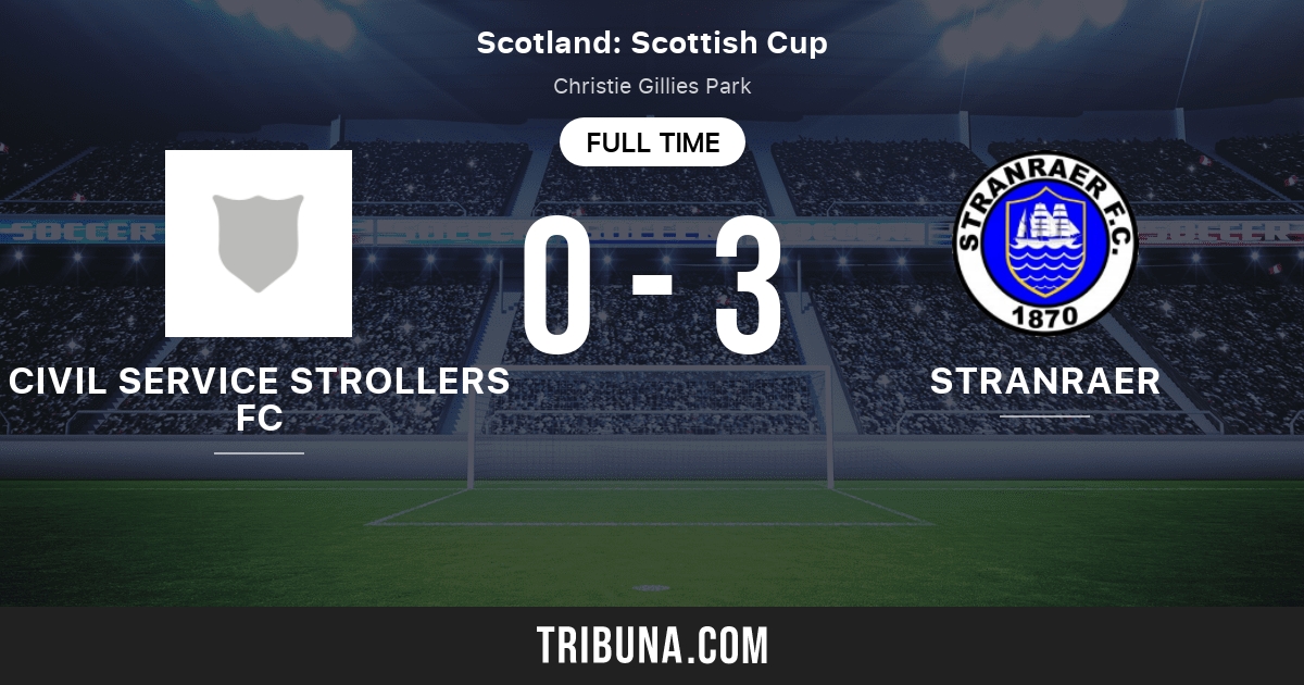 Civil Service Strollers FC vs Stranraer FC: Live Score, Stream and H2H ...