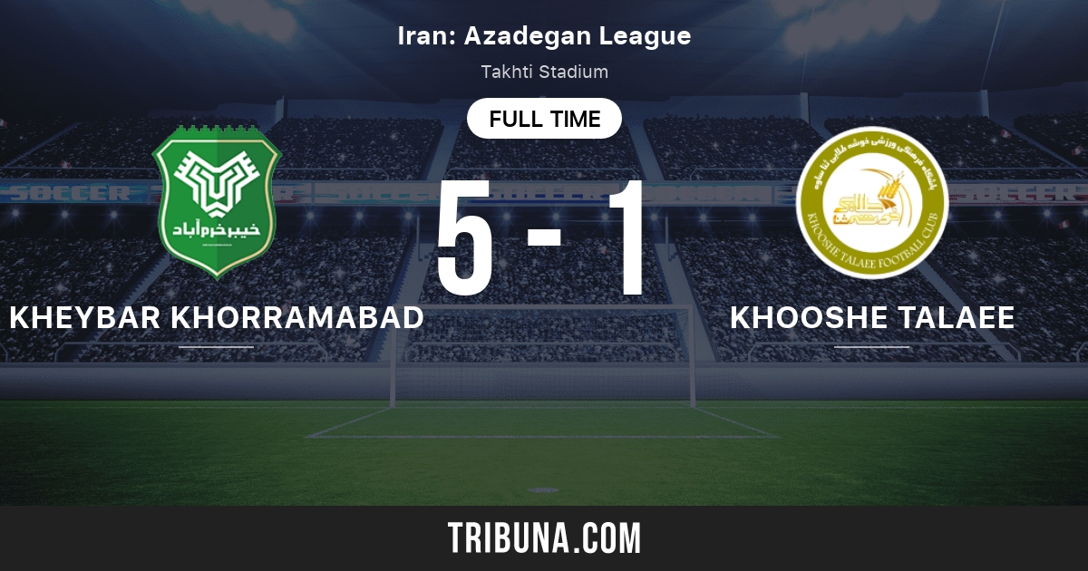 Kheybar Khorramabad vs Khooshe Talaee: Marcador en vivo, Retransmisión ...