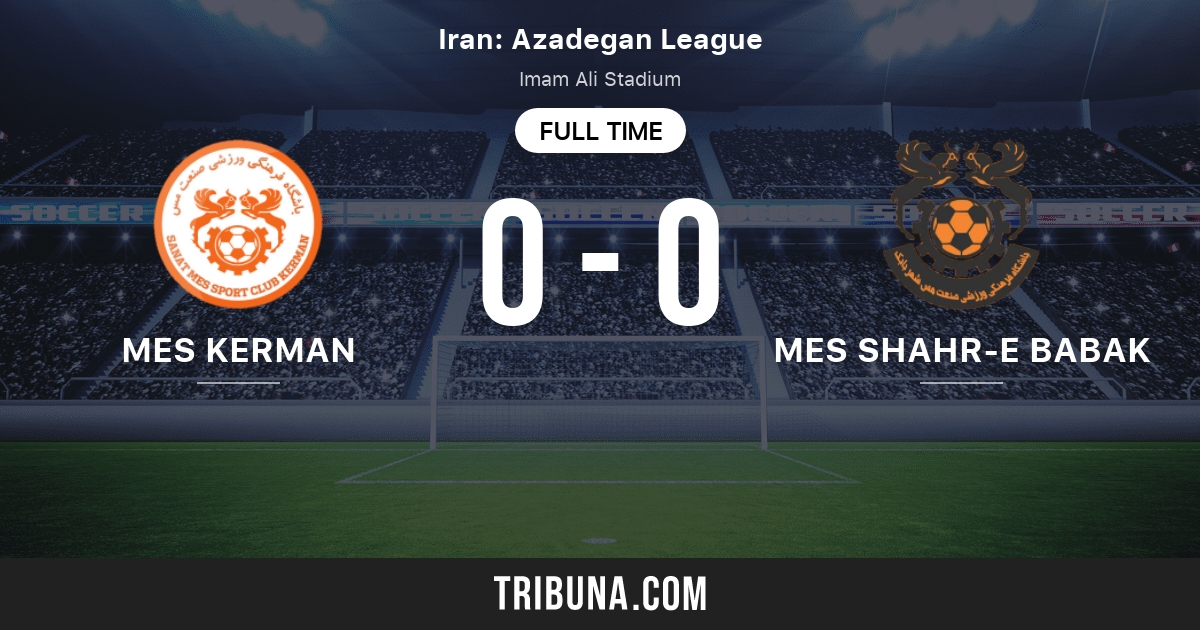 Sanat Mes Kerman FC vs Mes Shahr-e Babak: Head to Head statistics match ...