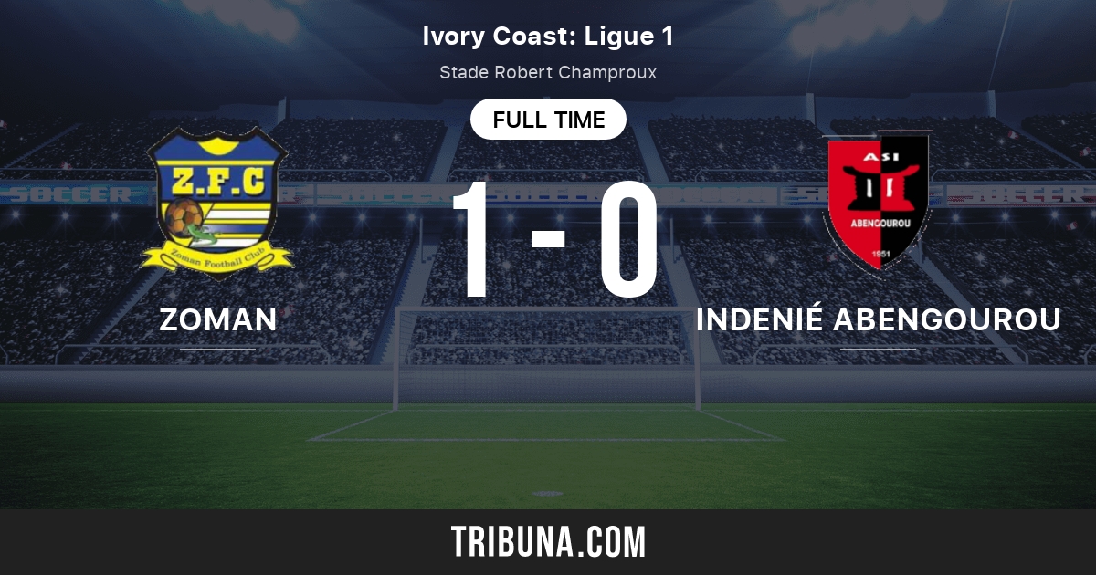 Zoman vs Indenié Abengourou: estadísticas del enfrentamiento directo ...