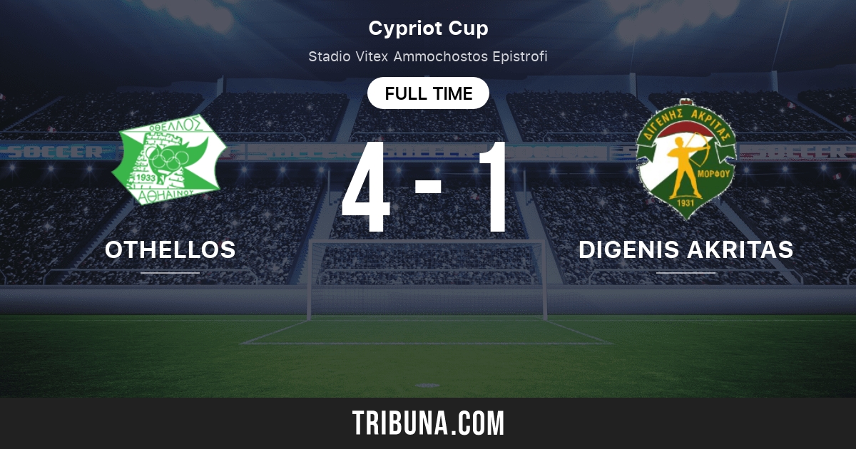 Othellos Athienou vs Digenis Akritas: estadísticas del enfrentamiento ...