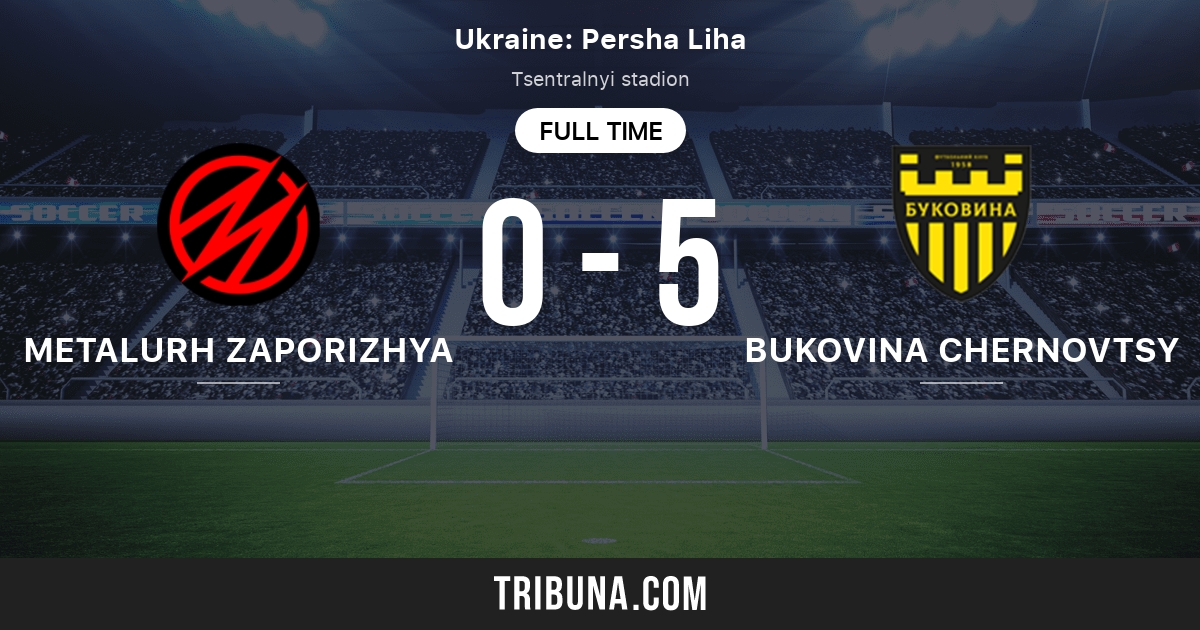 MFC Metalurh Zaporizhya vs Bukovina Chernovtsy: Marcador en vivo ...