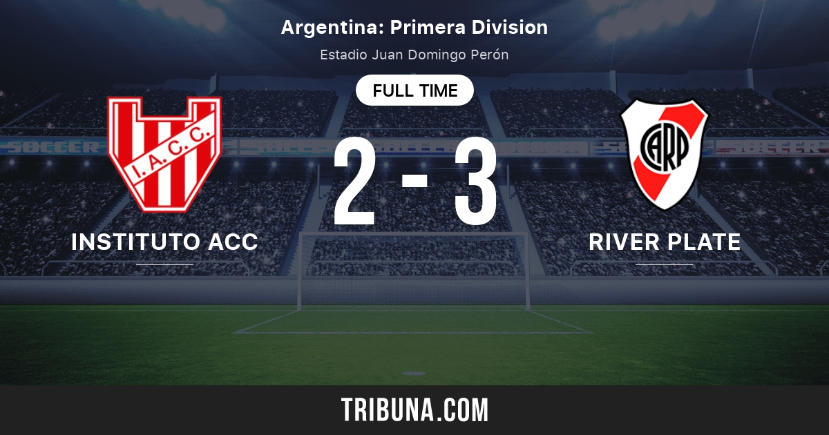 Instituto vs River Plate: Marcador en vivo, Retransmisión y ...