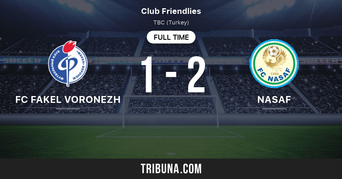 FC Fakel Voronezh vs Nasaf: Head to Head statistics match - 1/19/2024 ...