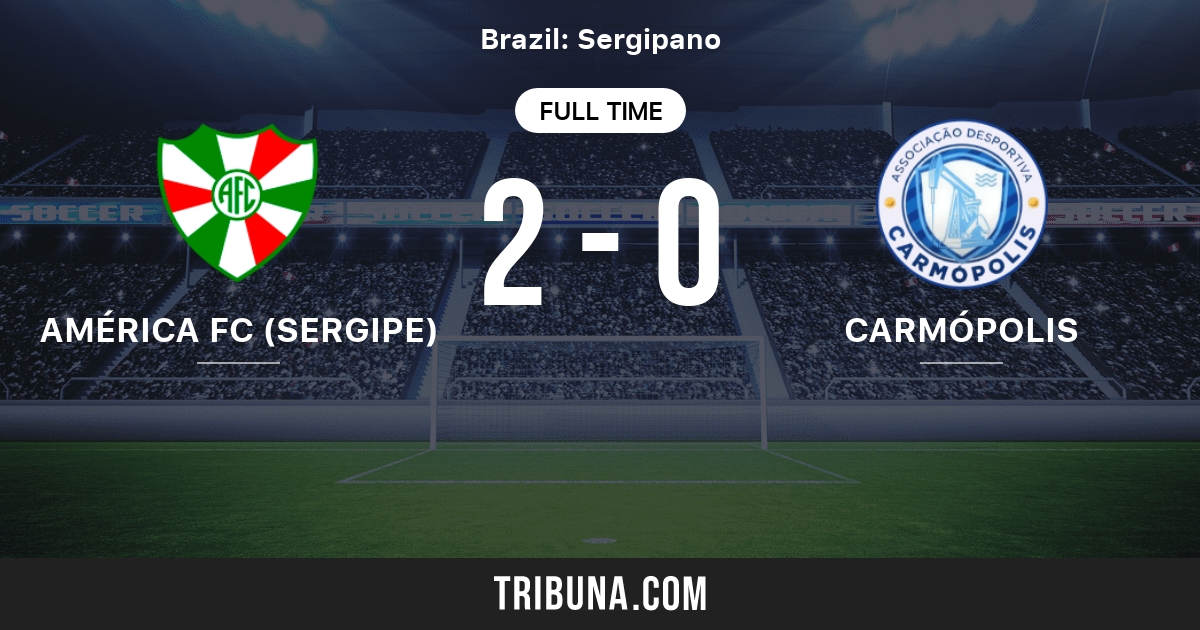 América FC (Sergipe) vs Carmópolis: estadísticas del enfrentamiento ...