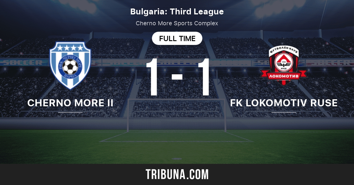 Cherno more II vs FK Lokomotiv Ruse 2022: estadísticas del enfrentamiento directo - 3/16/2024 ...