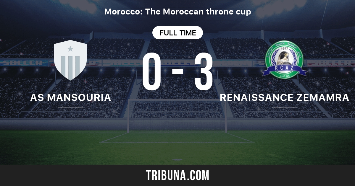 AS Mansouria vs Renaissance Zemamra: Live Score, Stream and H2H results ...