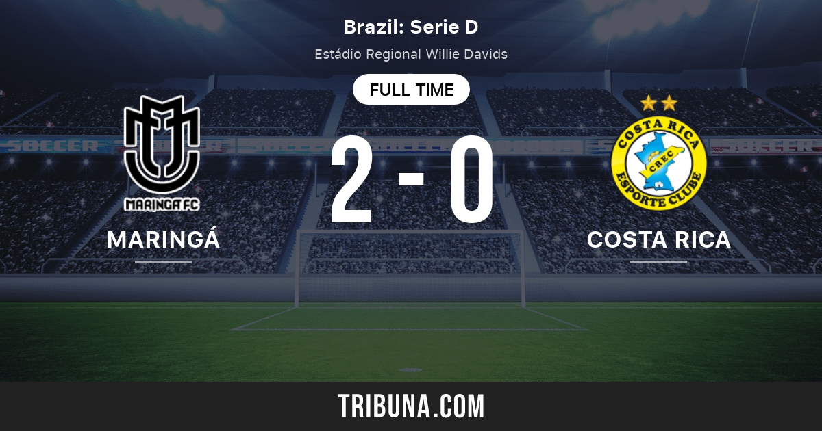 Maringa FC vs Costa Rica: Head to Head statistics match - 5/11/2024 ...