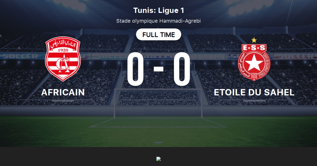 Club Africain vs ES Sahel: Marcador en vivo, Retransmisión y ...