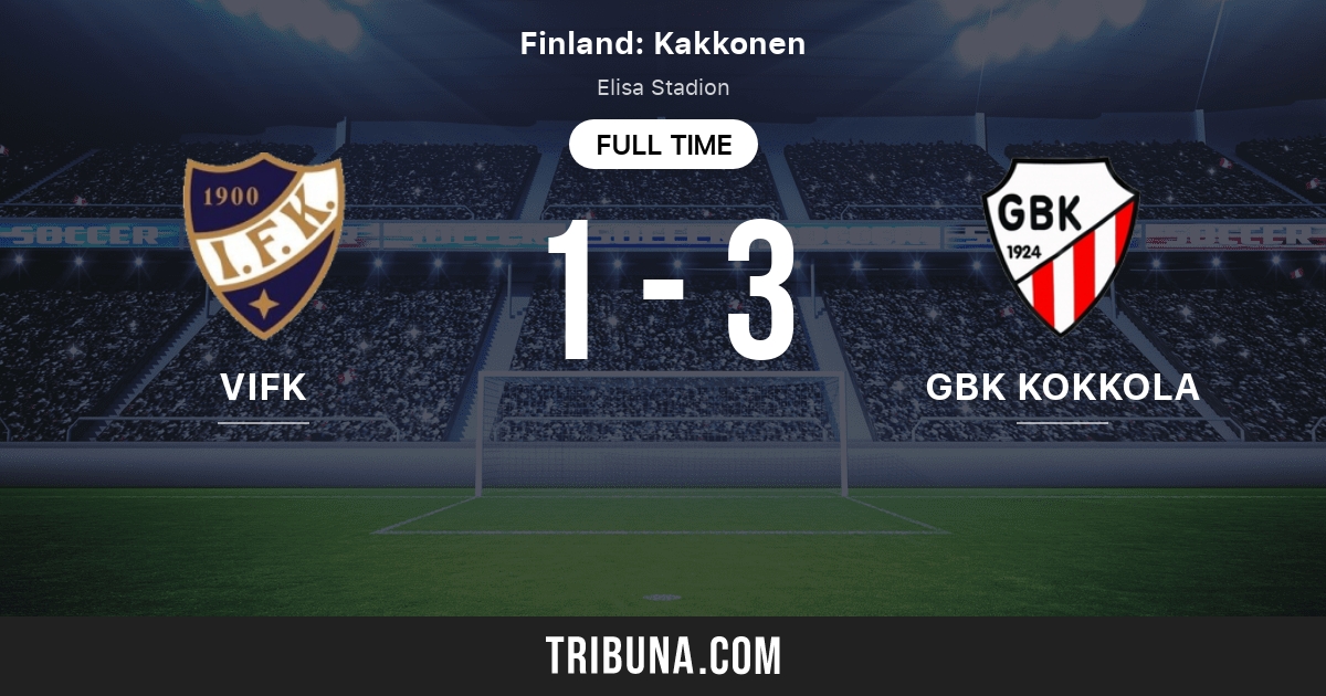 VIFK vs GBK Kokkola: Live Score, Stream and H2H results 6/9/2018 ...