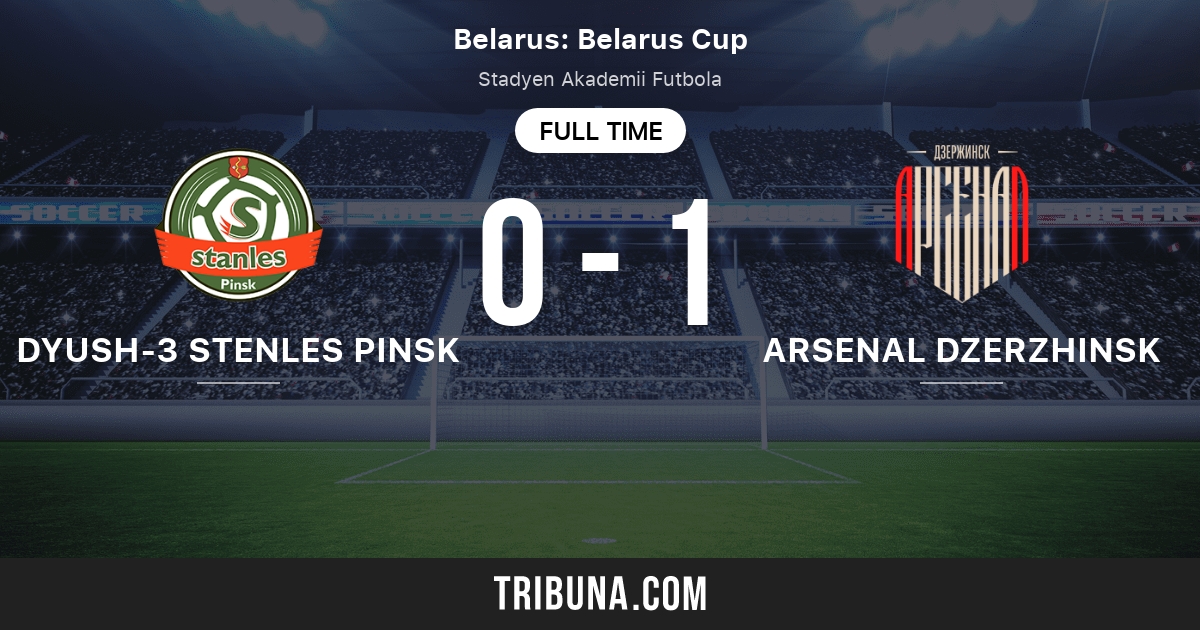Dyush-3 Stenles Pinsk gegen Arsenal Dzerzhinsk - Weißrussland Cup, Live ...