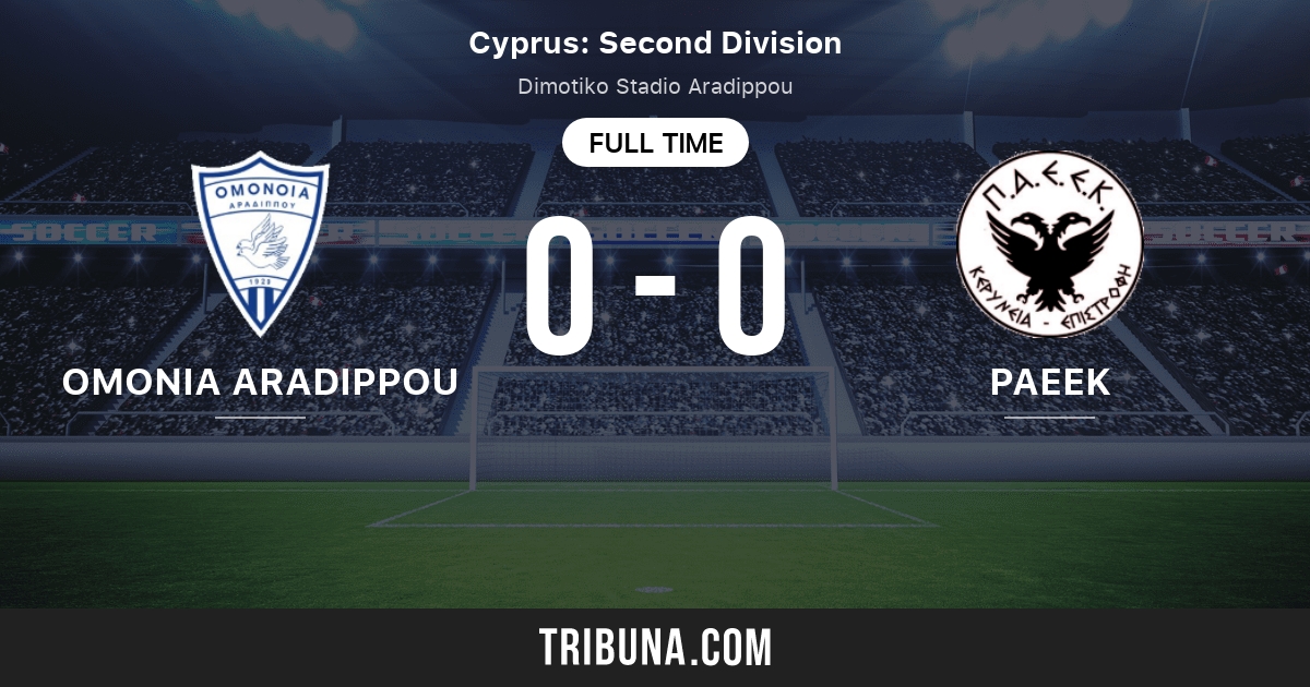 Omonia Aradippou vs PAEEK: Marcador en vivo, Retransmisión y enfrentamientos directos 9/30/2020 ...