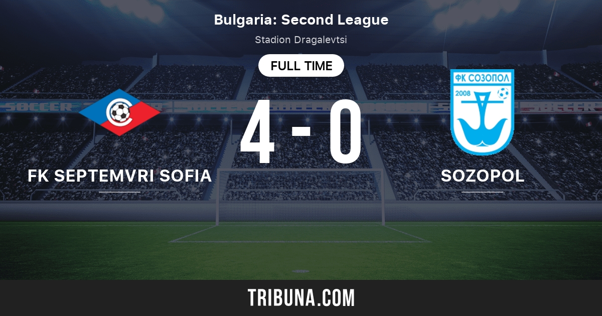 FK Septemvri Sofia vs Sozopol: Live Score, Stream and H2H results 04/19/2021. Preview match FK ...