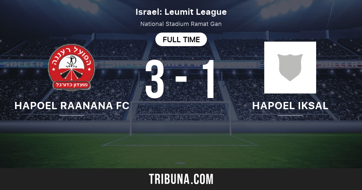 Hapoel Raanana FC gegen Hapoel Iksal - Israeli Liga Leumit, Live-Score ...
